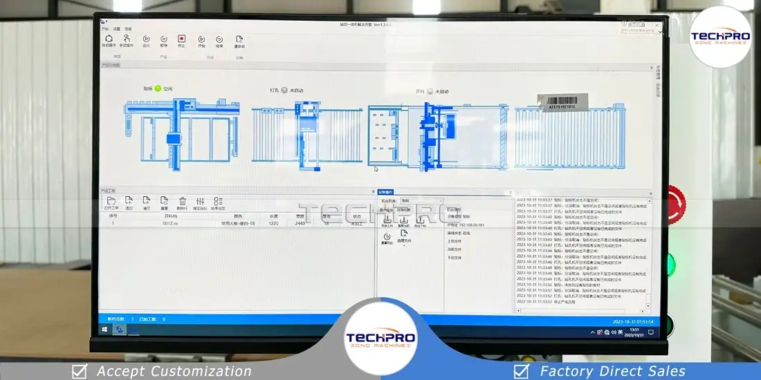 2025 手頃な価格のCNC木製家具生産ライン キャビネット製作用 - TECHPRO®