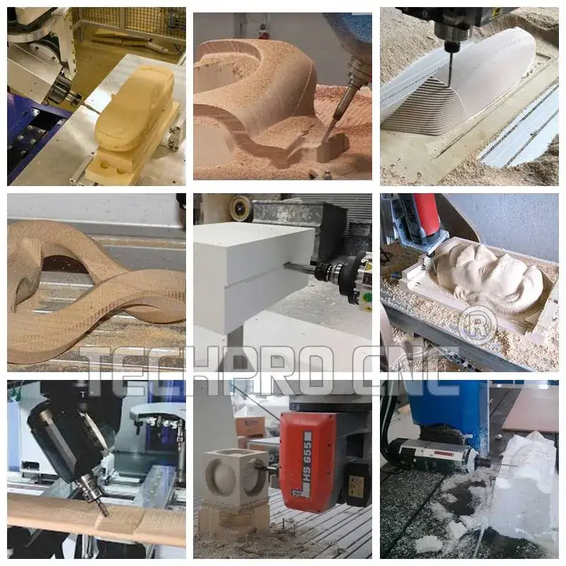 China 5 Axis Wood CNC Machine TPM1530 - TECHPRO®