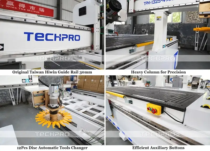 2025 4 Axis CNC Lathe Machine for Sale - TECHPRO®
