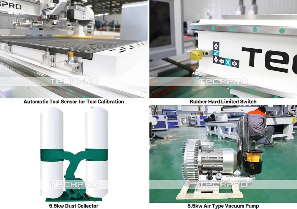 4x8 Linear ATC CNC Woodworking Engraving Machine for Sale - TECHPRO®