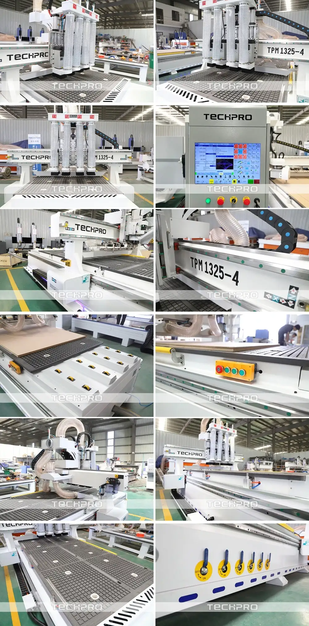 2025 自動四頭 CNC 機床出售 - TECHPRO®